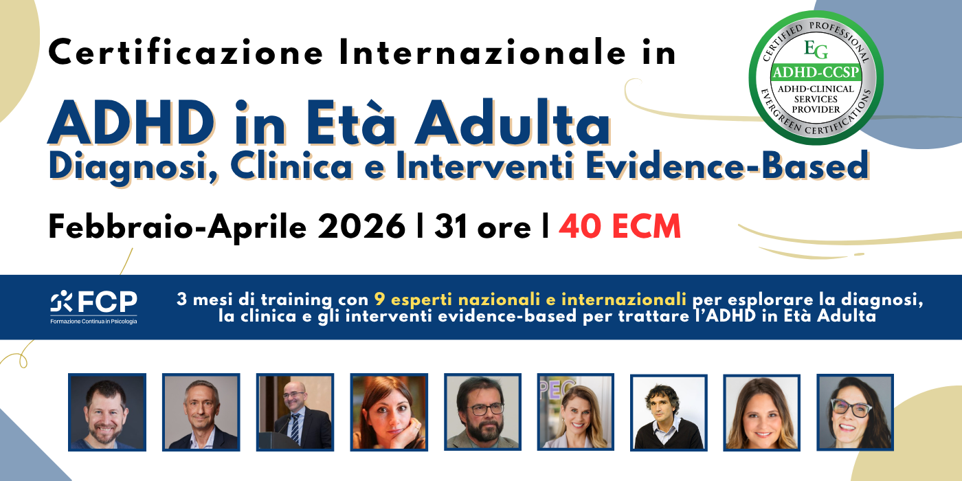 Certificazione Internazionale in ADHD in Età Adulta - FCP - Formazione ...